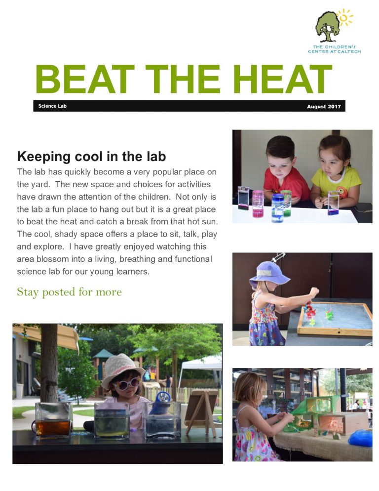 STEM Lab Photo Reflection Pages | Children's Center at Caltech