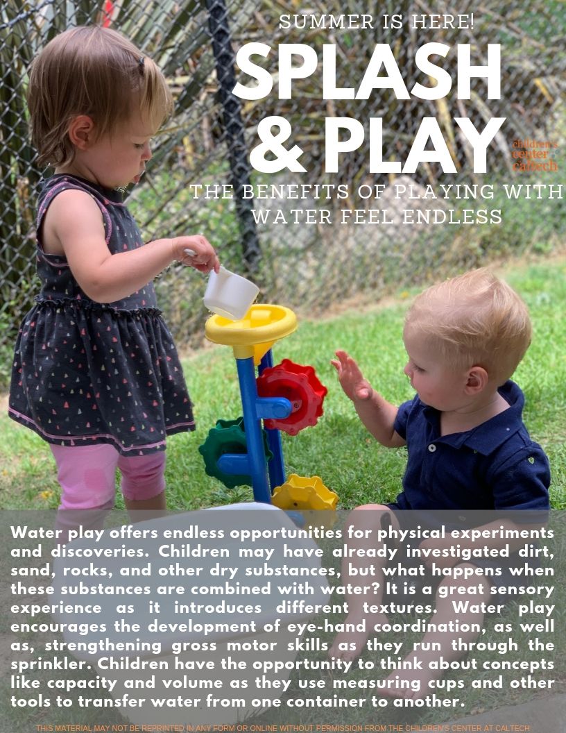 Water Play with Infants | Children's Center at Caltech