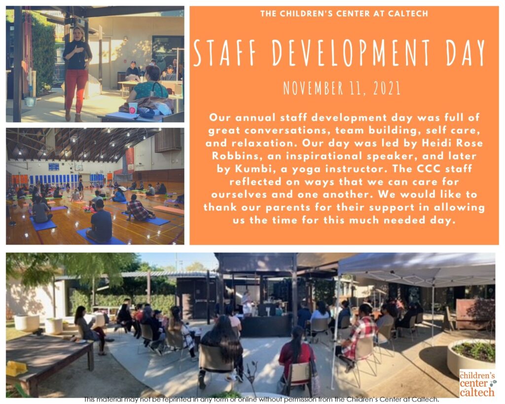 Staff Development Day 2021 | Children's Center at Caltech